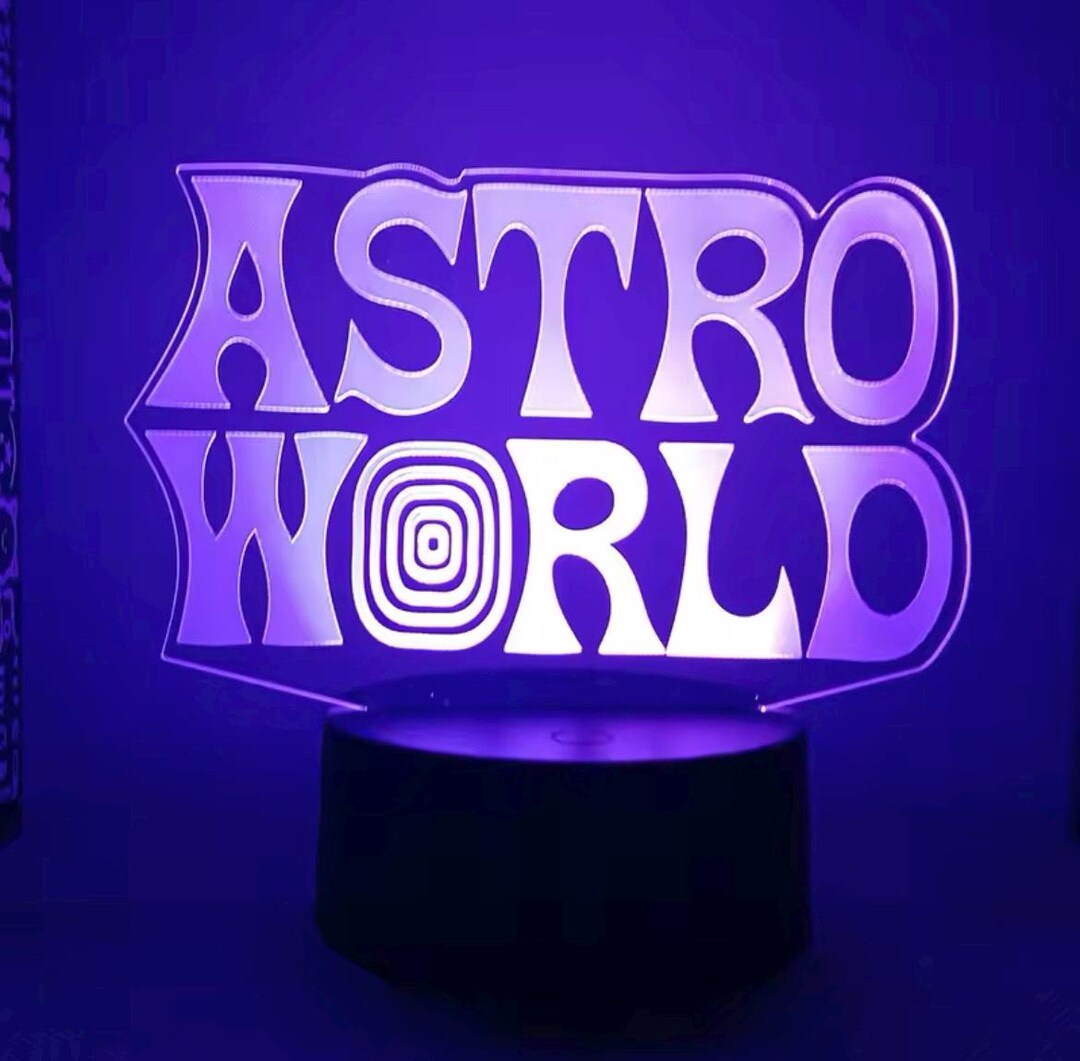 Astro World Travis Scott Personalised LED Light up Neon Night Light ...