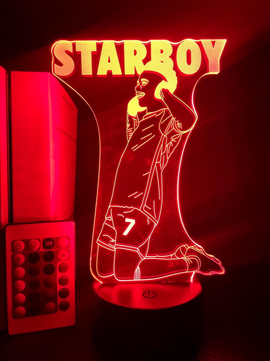 Saka LED Light – Arsenal Football Gift – Personalised Football Lamp ...