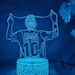 Messi LED Night Light: Football Fan Gift, Home Decor - Etsy