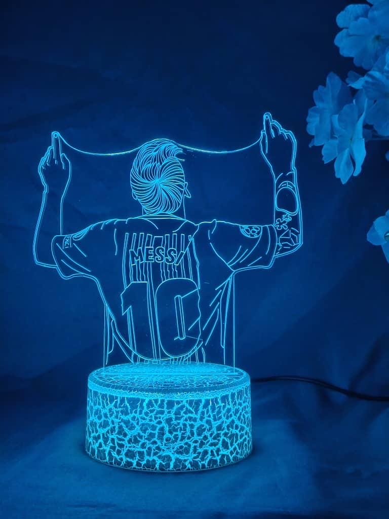 Messi LED Night Light: Football Fan Gift, Home Decor - Etsy