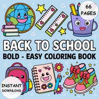 Back to School Binder Coloring Page - Etsy Canada