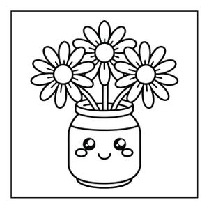 Cozy Spring Coloring Book PDF 50 Pages Bold and Easy Pages for Kids and ...