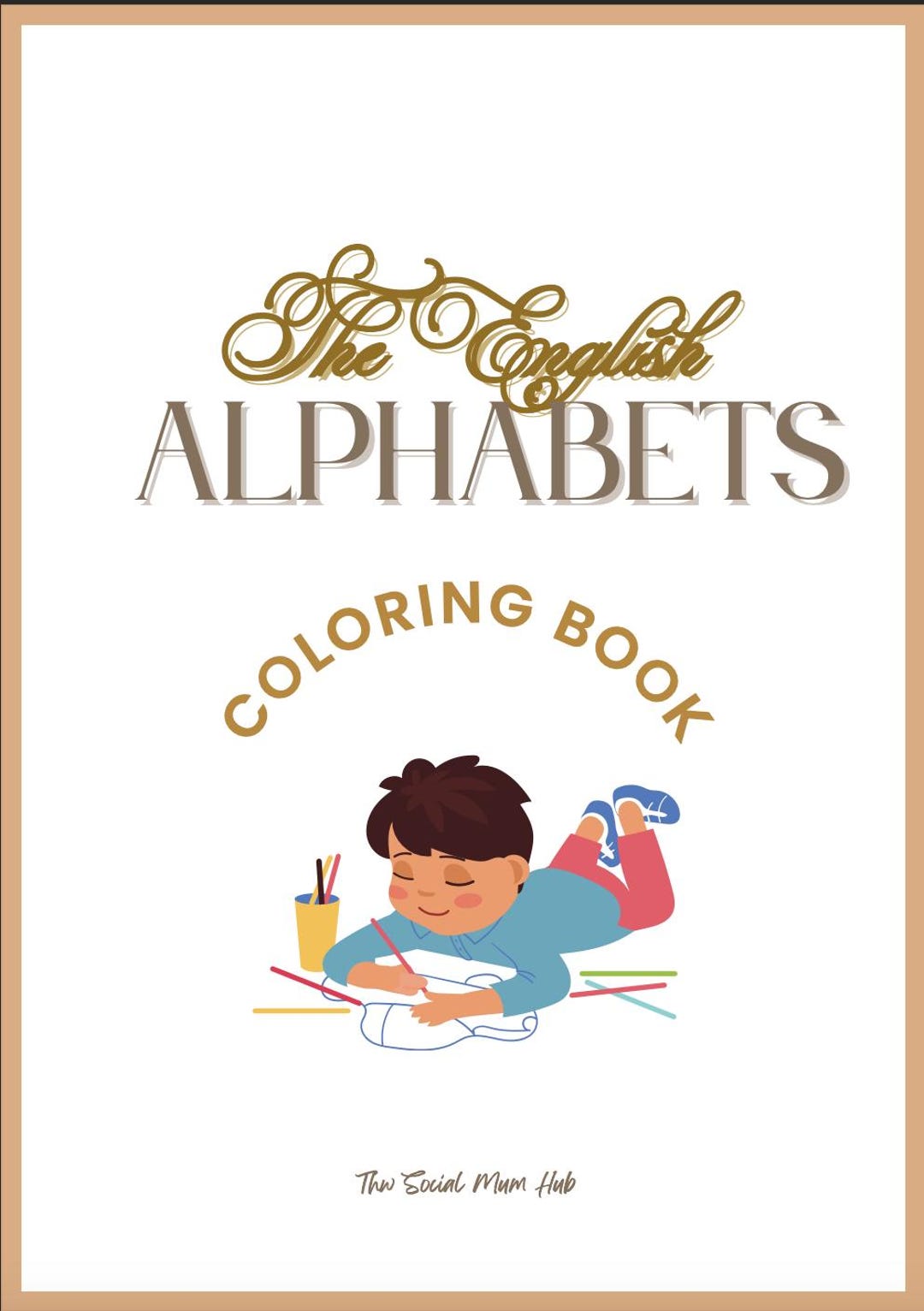 The English Alphabets Coloring Book - Etsy