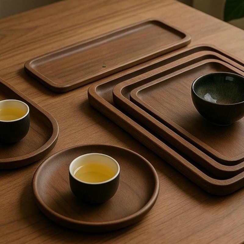 Tea Serving Wood Tray - Etsy UK
