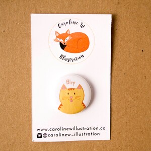 Cute Cat Pin, 1 Inch Pin, Funny Pin, Funny Cat Gifts, Funny Cat Pin ...