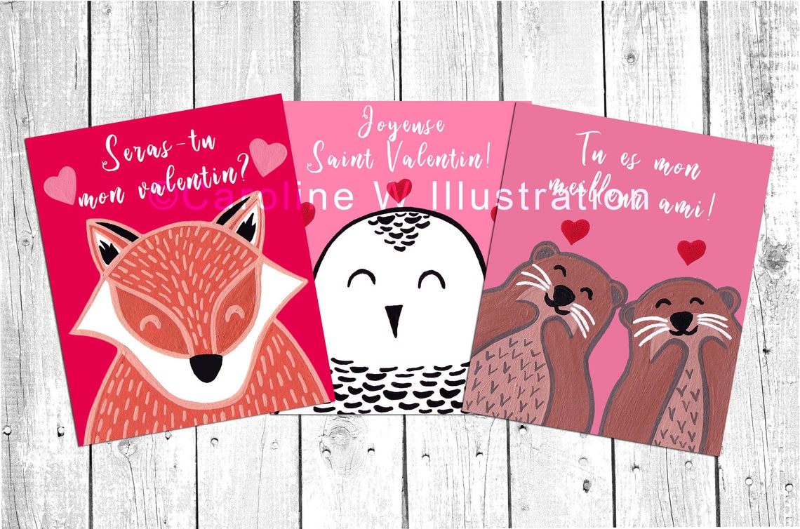 Mini Cartes De Souhaits à Imprimer Pour La Saint-valentin ...