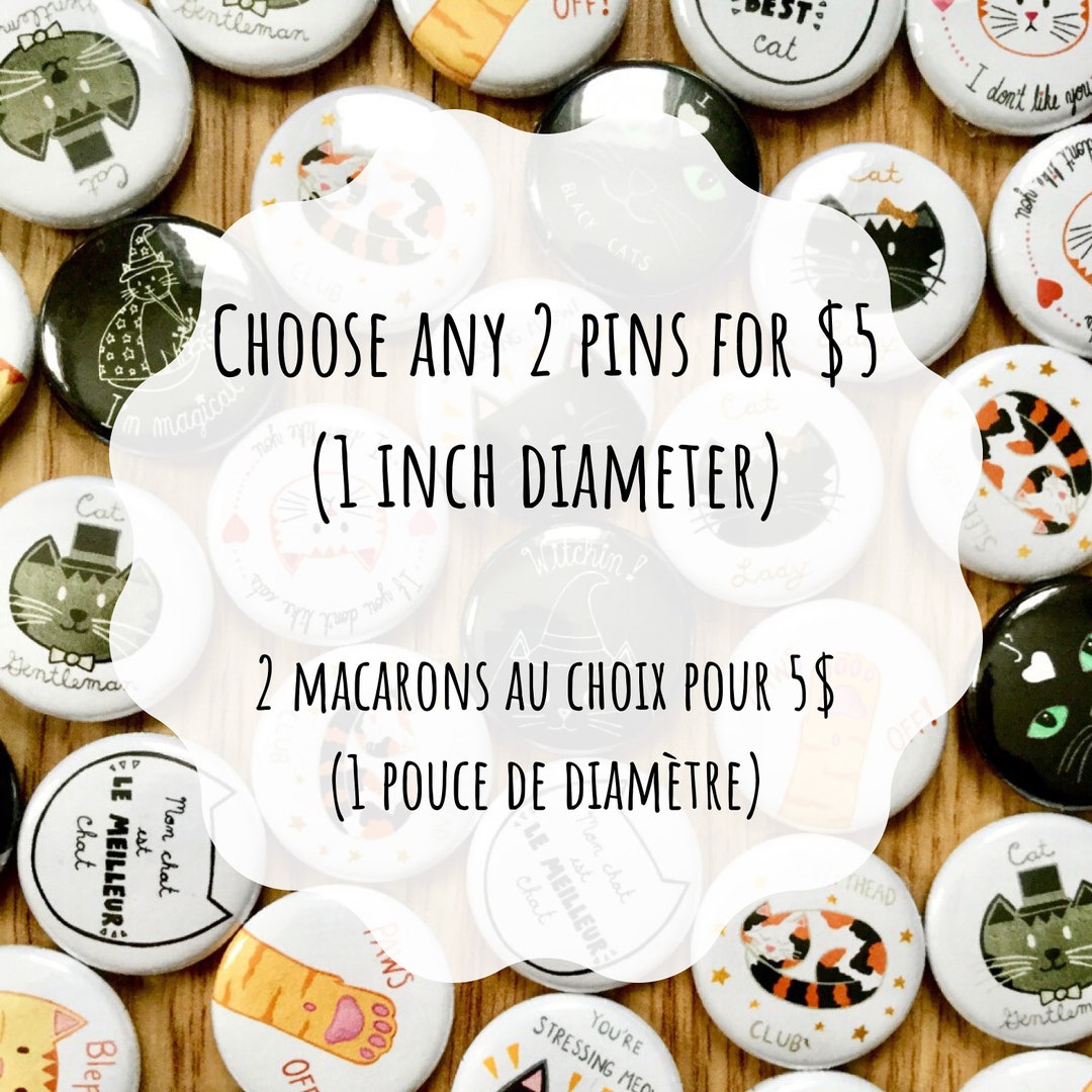 Pin Set, Choose Any 2 Pins, Mix and Match, Pin Set Button, Cute Pins ...