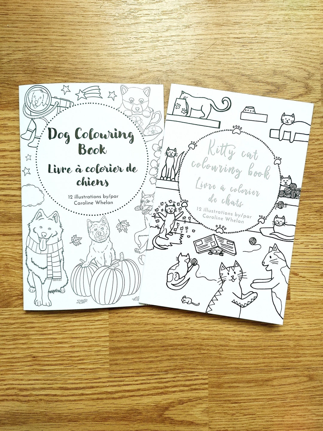 Cat and Dog Colouring Book Bundle, Animal Colouring Pages, Cat and Dog ...