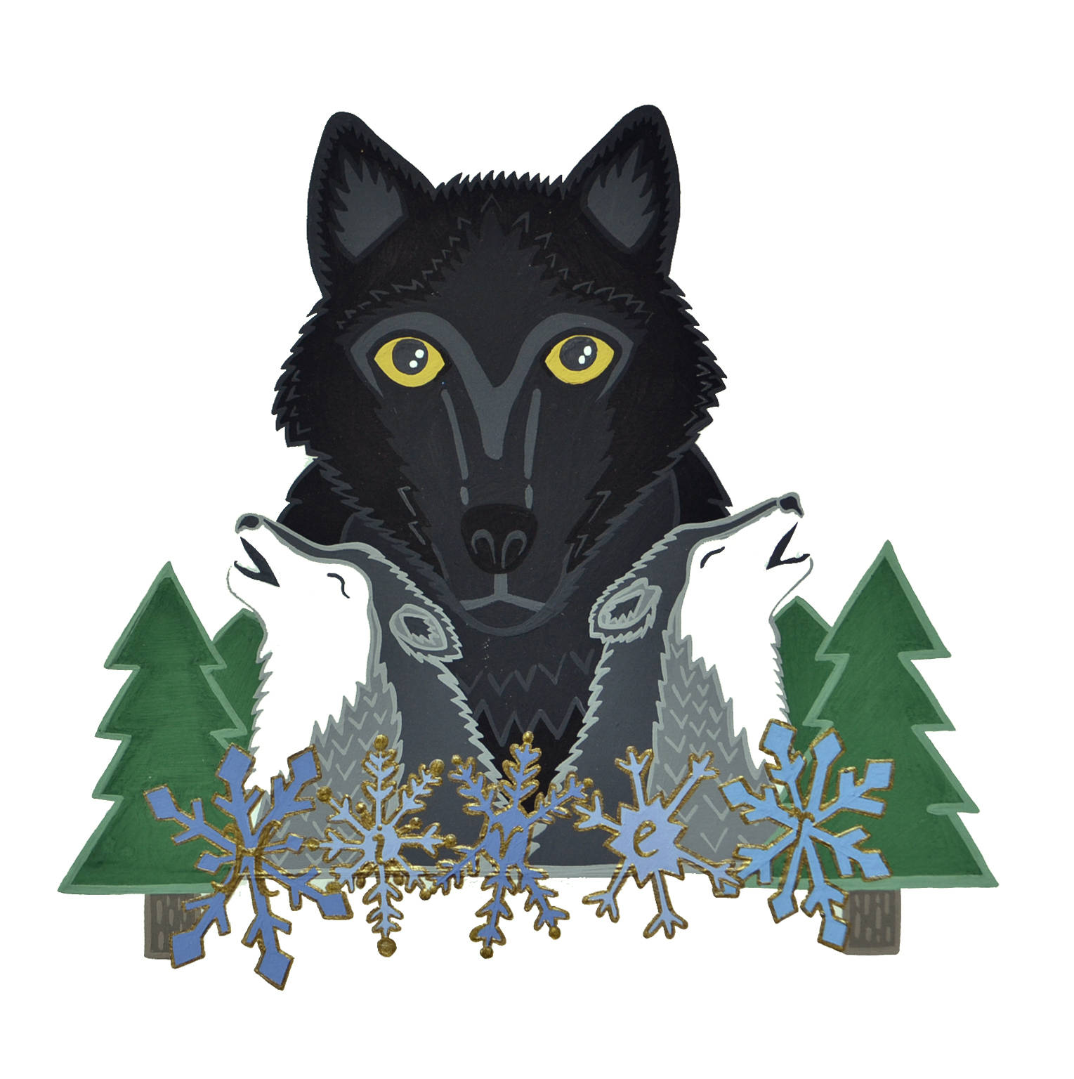 Wolf Illustration Printable Animal Art Downloadable Art - Etsy