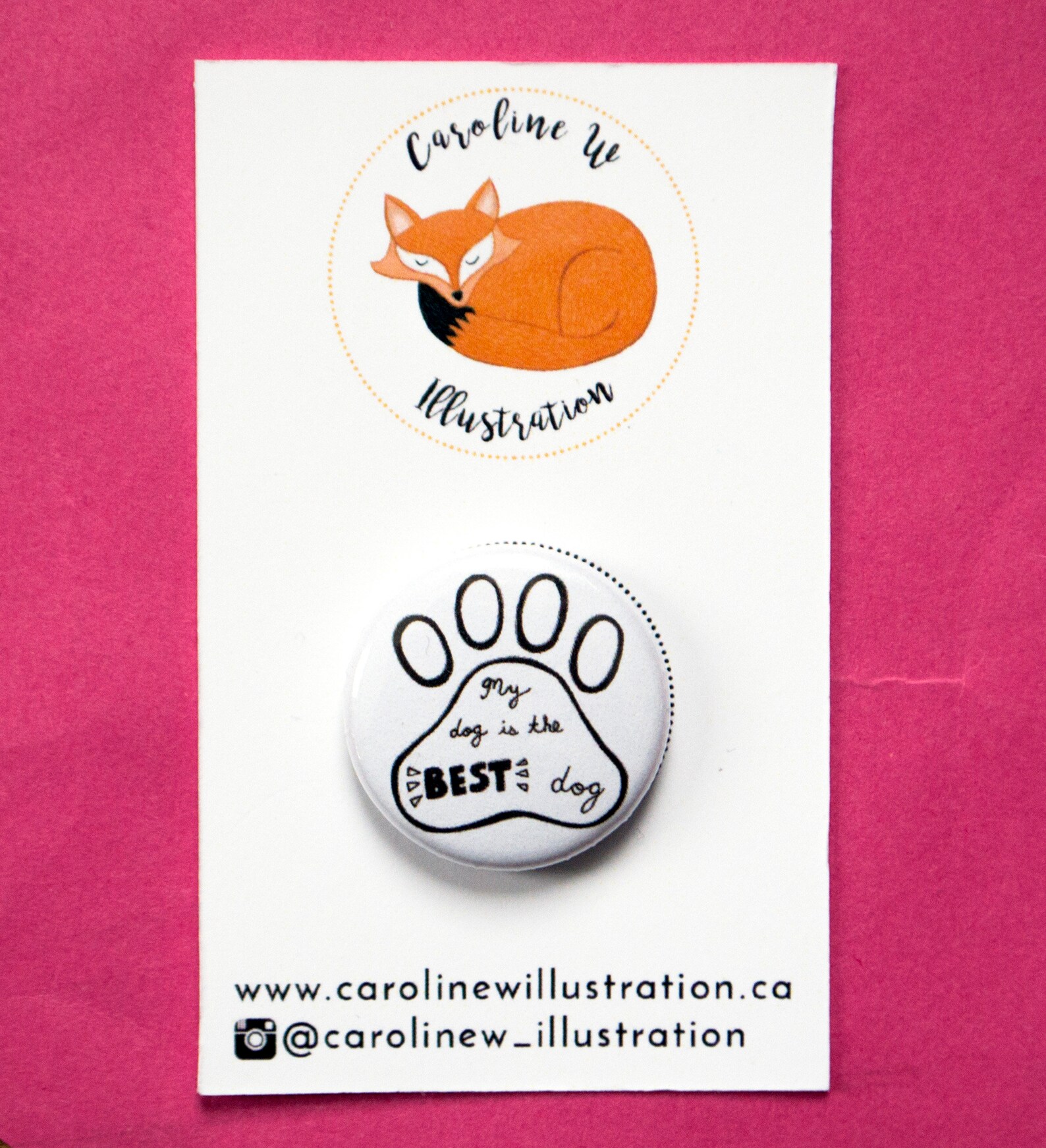 I Love My Dog Dog Pin 1 Inch Pin Dog Lover Gift Cute Dog - Etsy