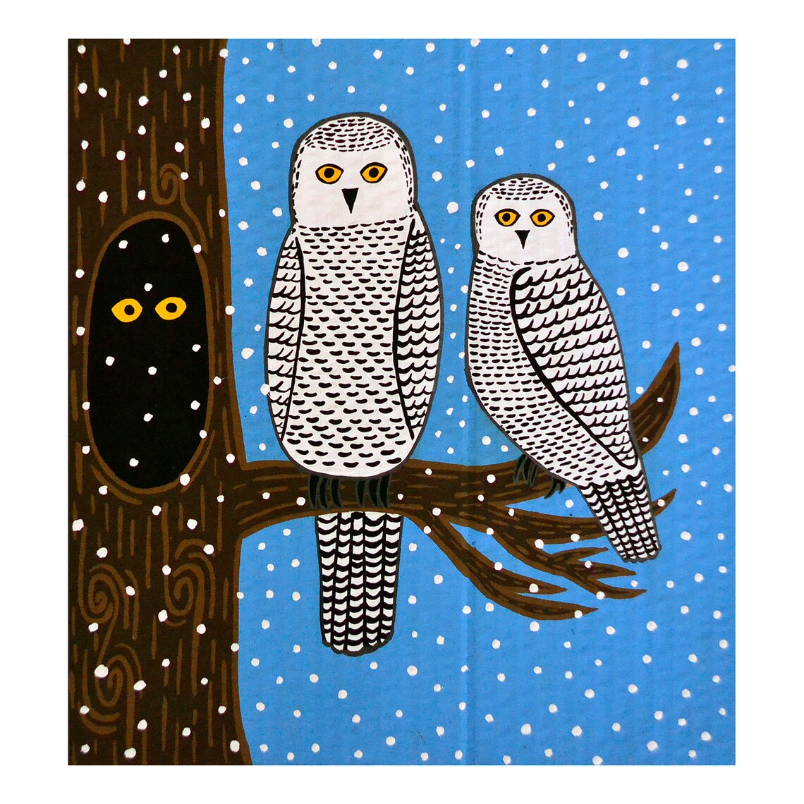 Snowy Owl Art, Printable Animal Art, Downloadable Art, Snowy Owl Print ...