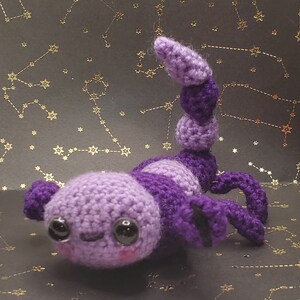Scorpio Zodiac Sign Crochet Pattern PDF Cute Kawaii Scorpion - Etsy