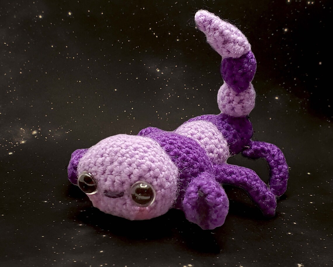 Scorpio Zodiac Sign Crochet Pattern PDF Cute Kawaii Scorpion - Etsy