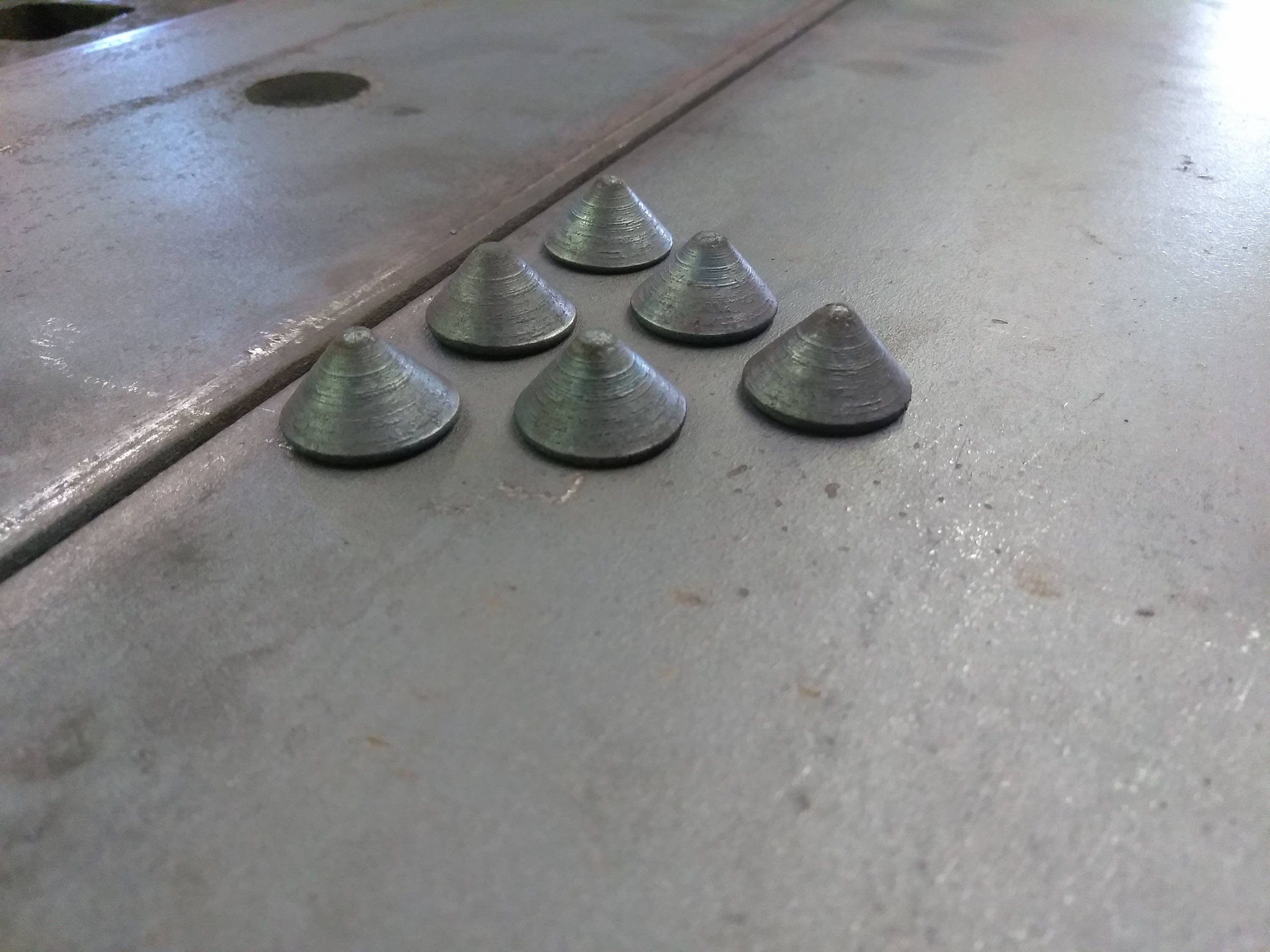 SMALL Faux Cone Head Rivet Heads - Etsy