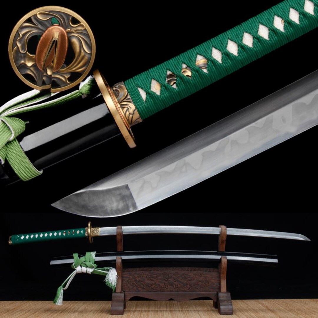 Solid Wood Paint Sheath Samurai Sword,pure Copper Carving Accessory ...