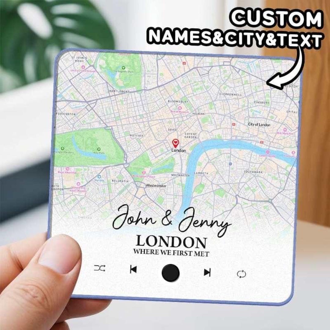 Custom Where It All Began City Map Music Magnet, Customized Album ...