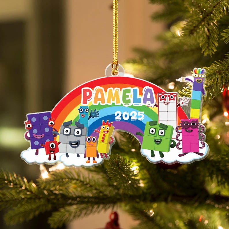 Custom Name Numberblocks Ornament Christmas 2025 Decor, Personalized ...