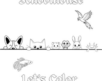 house pet coloring pages