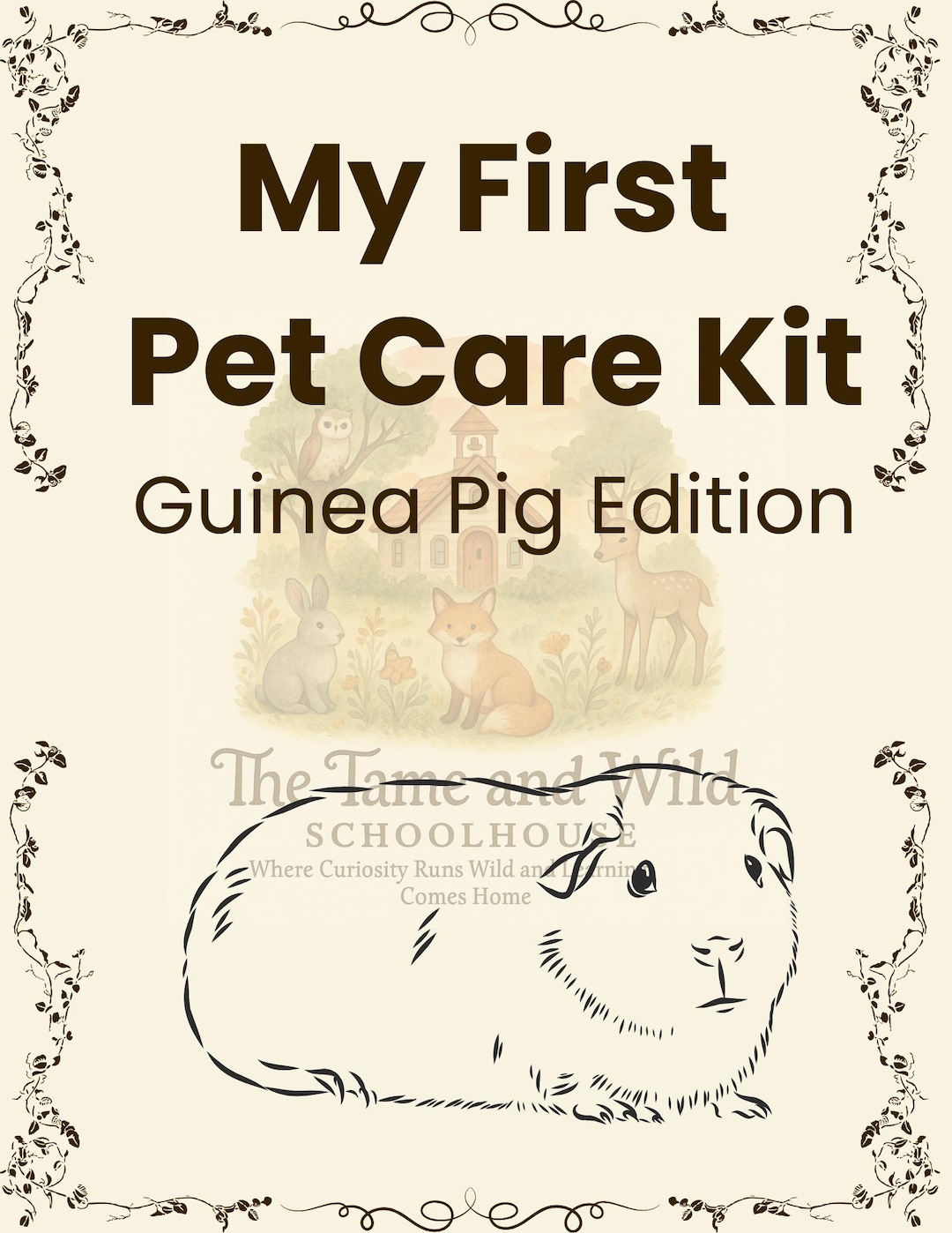 My First Pet Kit | Printable Guinea Pig Care Chart for Kids | Pet ...