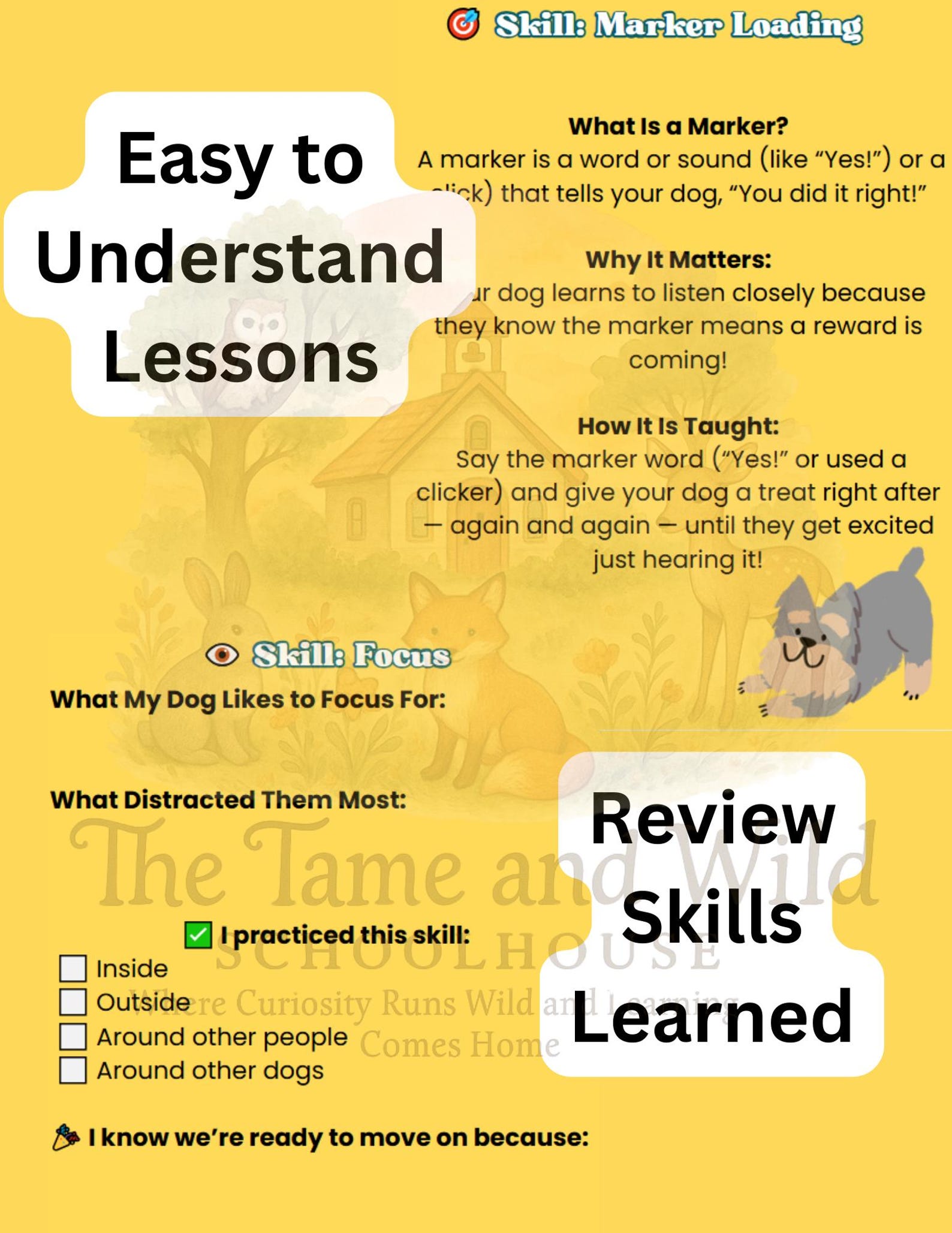 Pup Partner Dog Training Journal for Kids Level 1– Printable Workbook ...