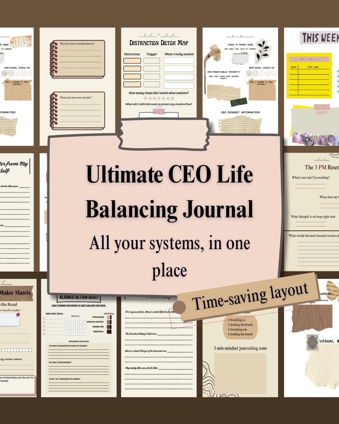 Digital CEO Planner | Life-balancing Journal for Entrepreneurs ...