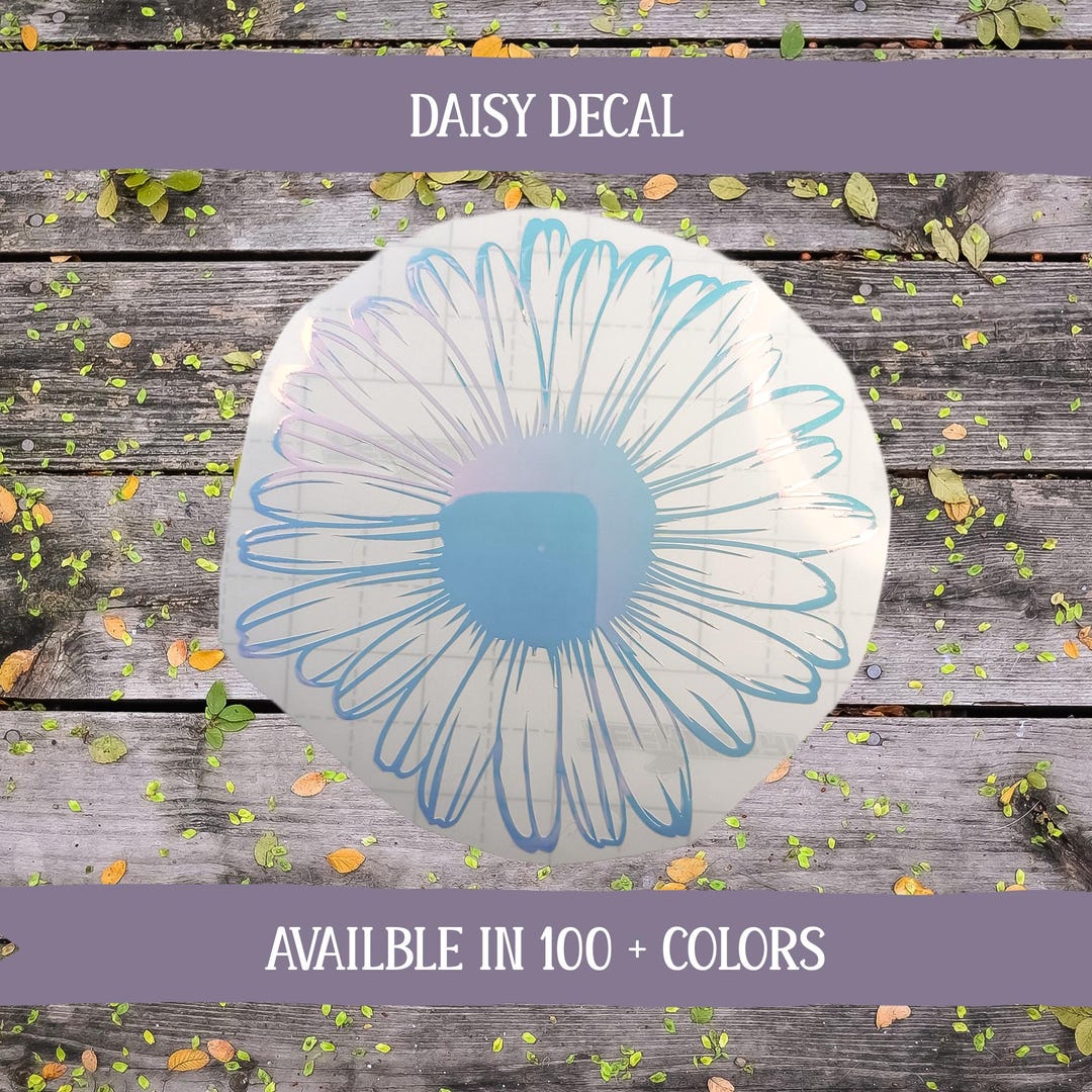 Daisy Vinyl Decal Car Sticker Laptop Decal Sticker Flower Decal ...