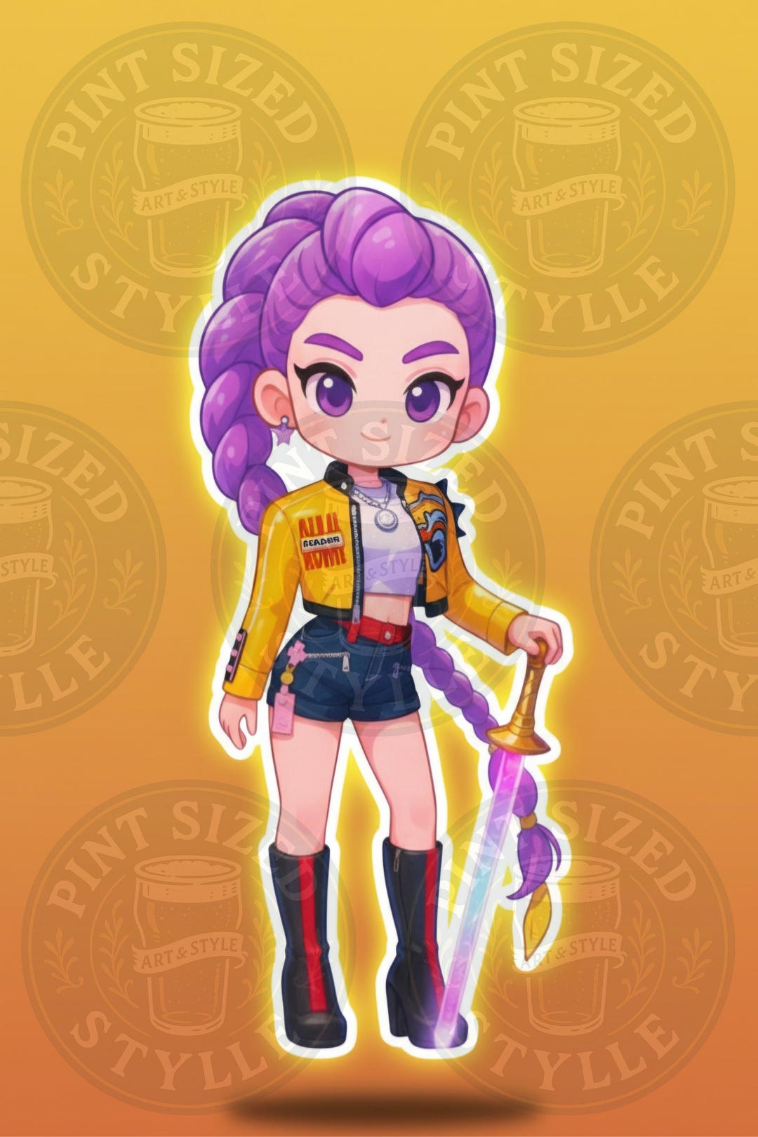 Kiss-cut Stickers - Rumi KPOP Demon Inspired Chibi Sticker, Rumi Kpop ...