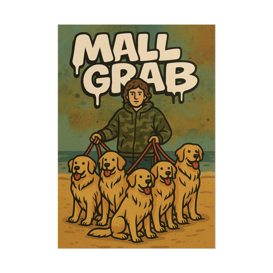 Mall Grab Poster, Mall Grab Print, DJ Artwork, Electronic Music Poster ...