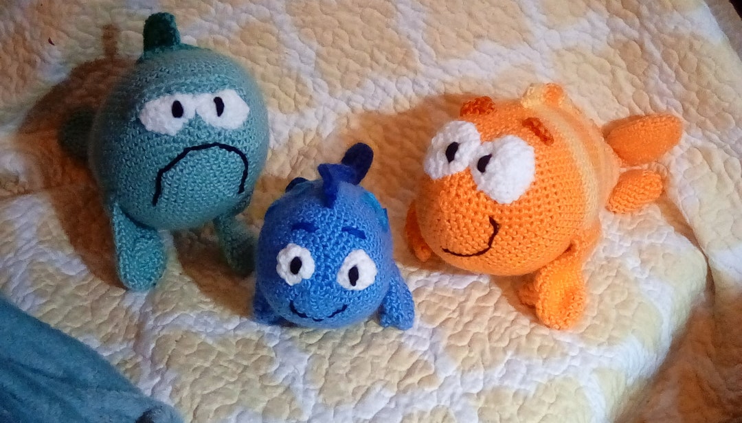 Crochet Fish Grumpfish Avi Mr Grouper MADE TO ORDER - Etsy Canada