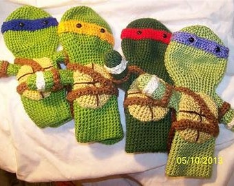 Pattern: Teenage Mutant Ninja Turtles Golf Club Cover - Etsy