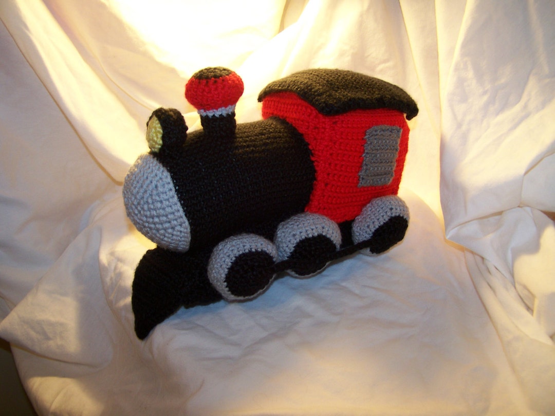 Crochet Train Steam Engine ANY Colors You Want and Can Be Made - Etsy