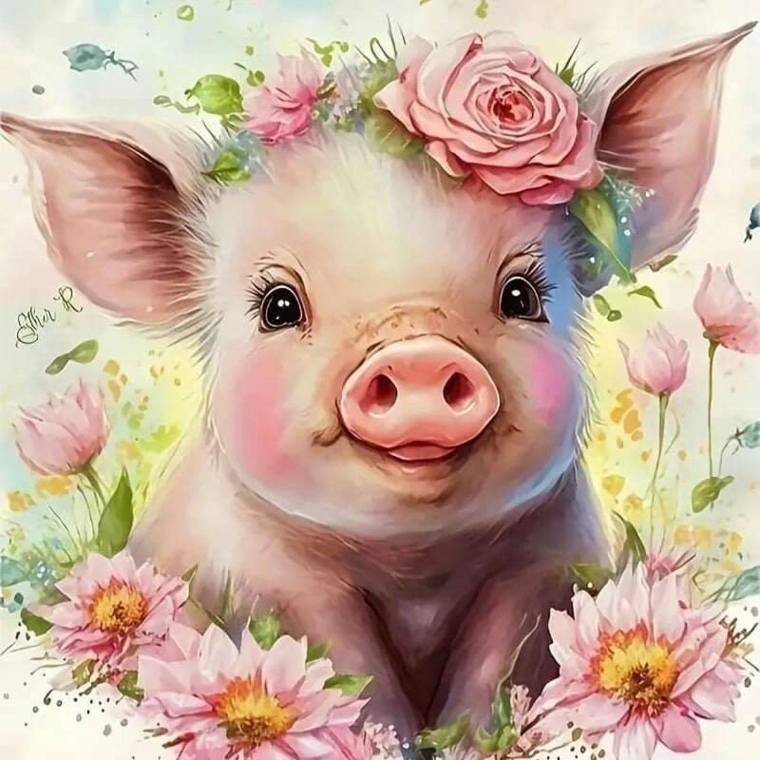 Pig Diamond Dotz Painting Kit Art - Etsy