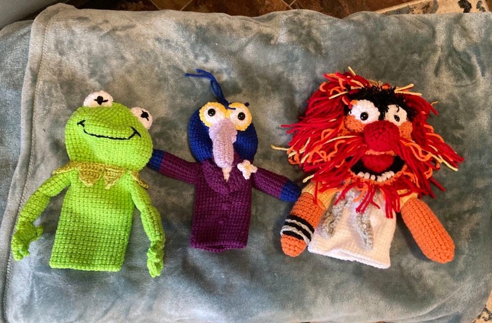 Crochet Animal Muppet Golf Club Cover Gonzo Kermit the Frog Golf Club ...