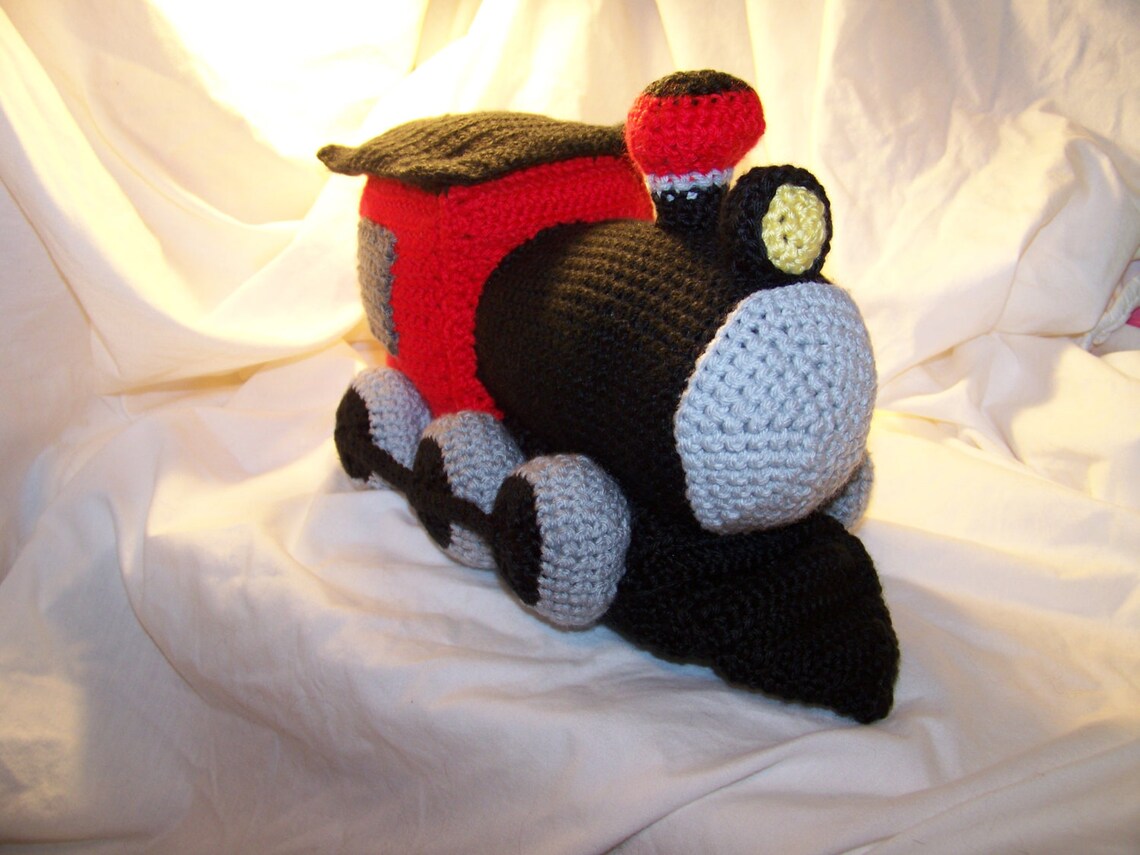 Crochet Train Steam Engine ANY Colors You Want and Can Be Made - Etsy