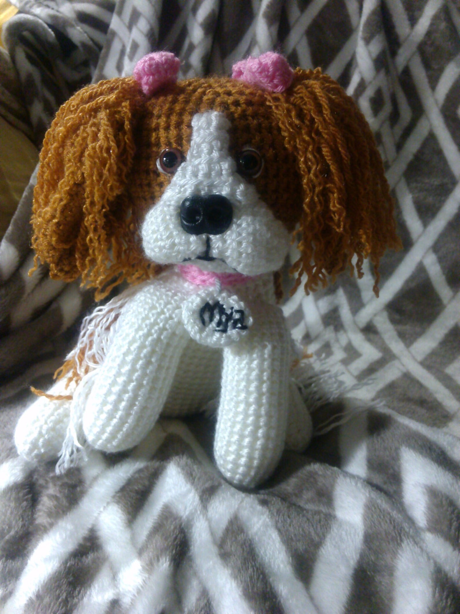 Crochet King Charles Cavalier Spaniel dog Any breed or colors | Etsy