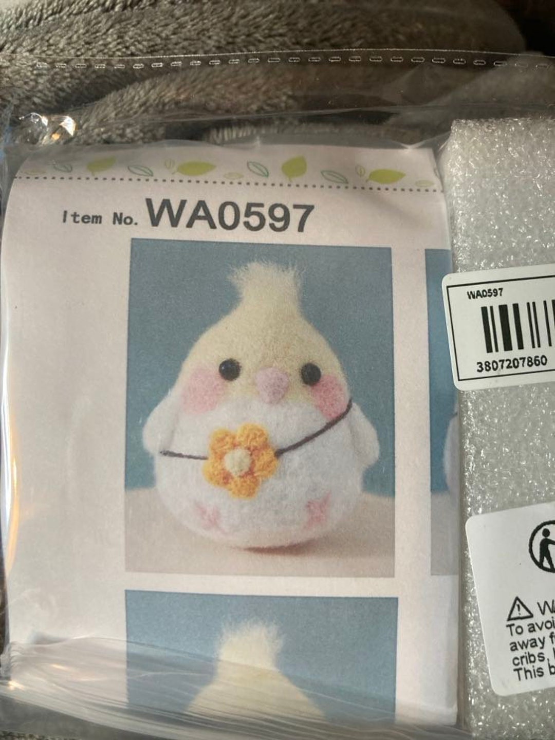 Wool Felt Kit Cockatiel Bird Needles - Etsy