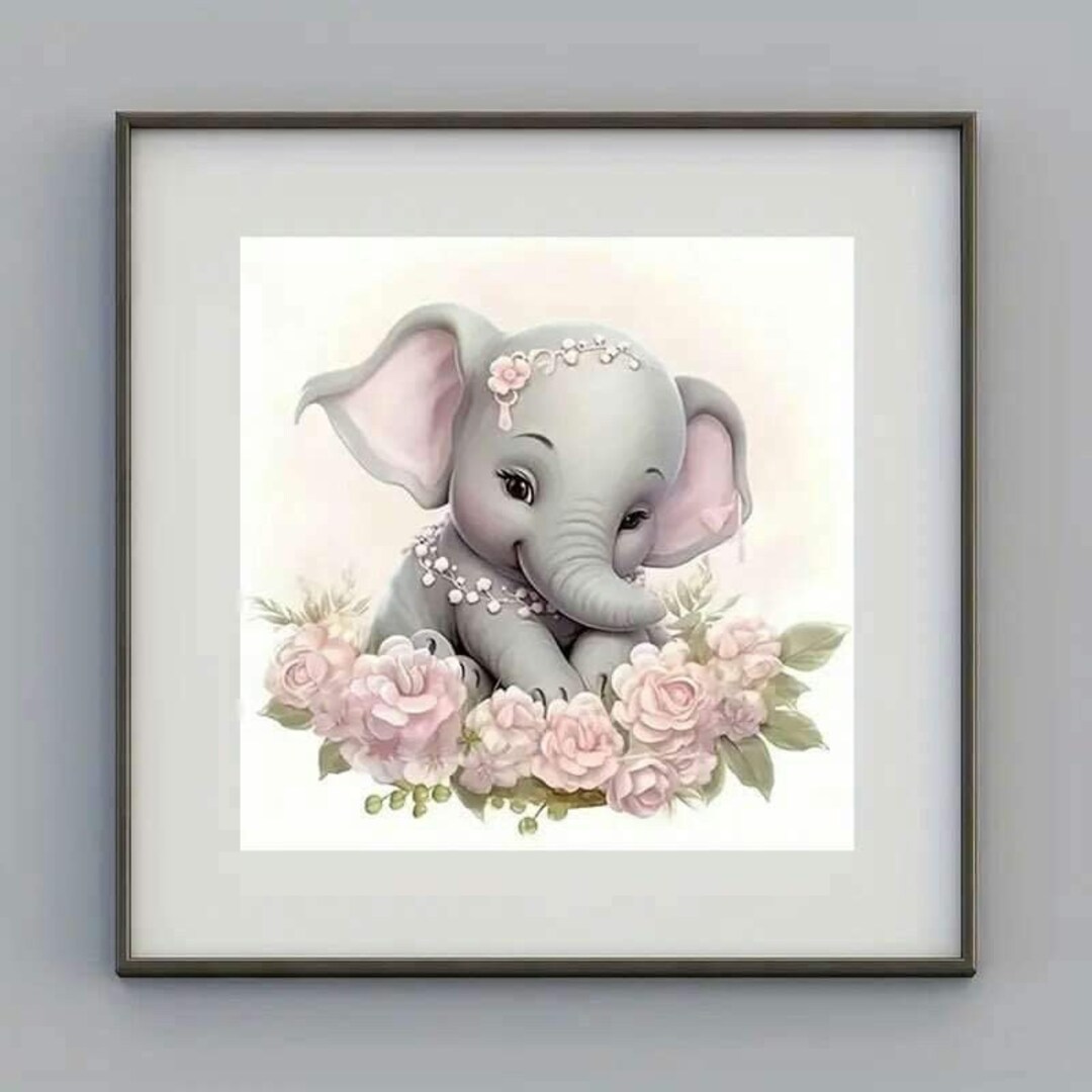 Elephant Diamond Dotz Painting Kit Art - Etsy
