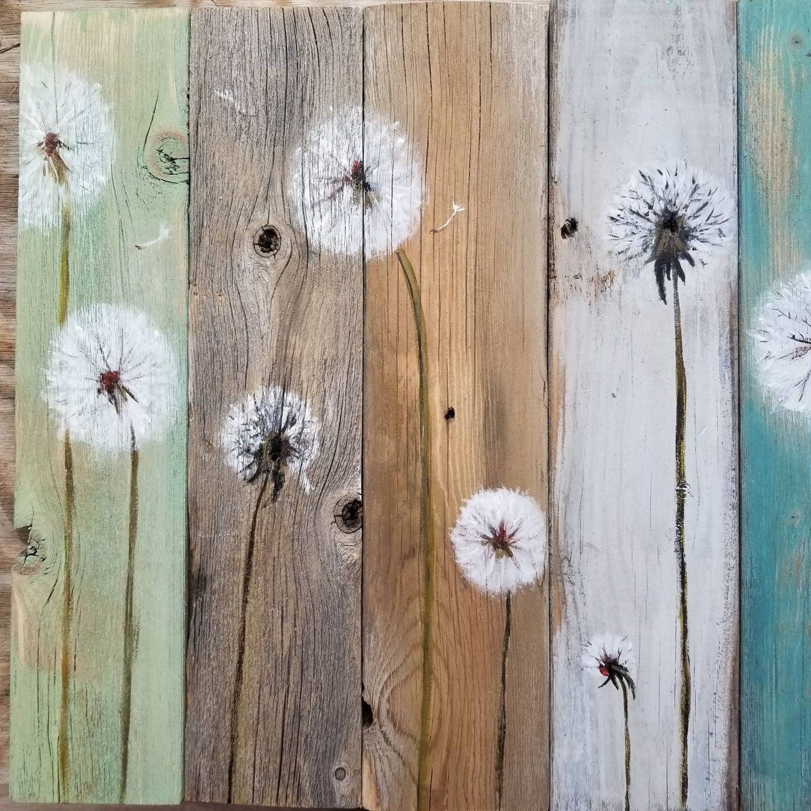 Special Made to Order Large 15x27 Dandelion Charm Painting - Etsy