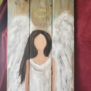 Angel on Wood 3ft Home Decor Rustic Wood Cottage Farmhouse Spiritual ...