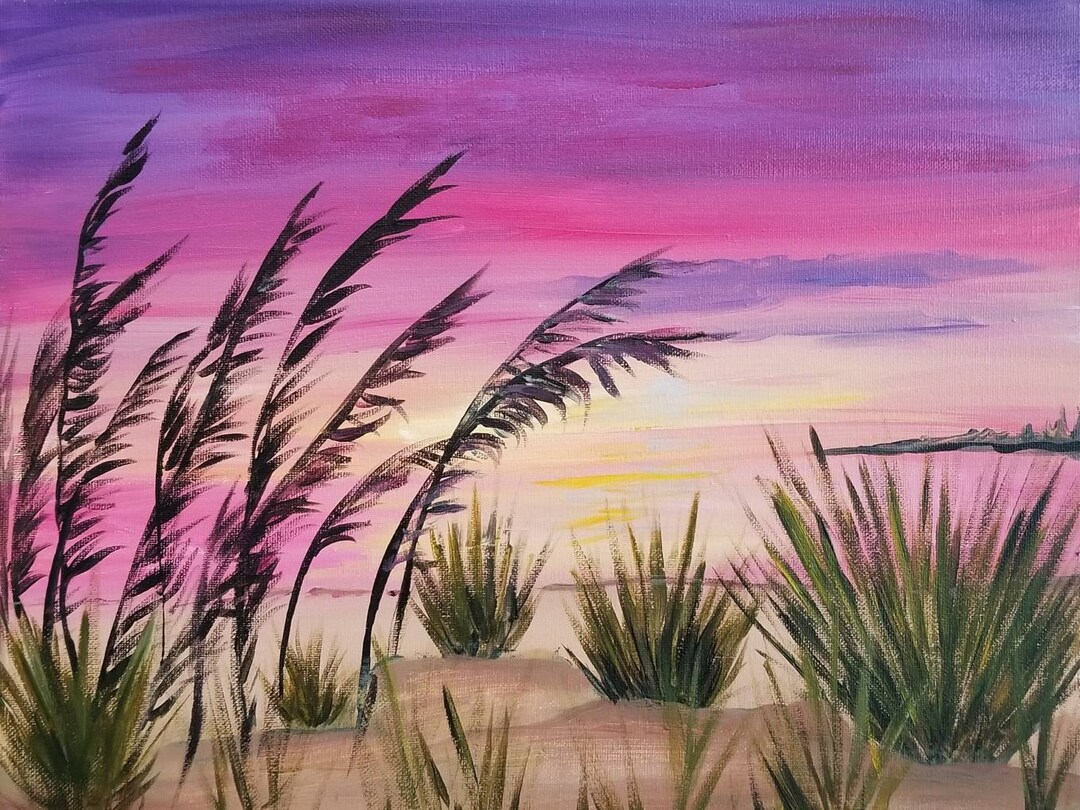 Sunset Sand Water Clouds Sun Reflections Spiritual Home Decor Art ...