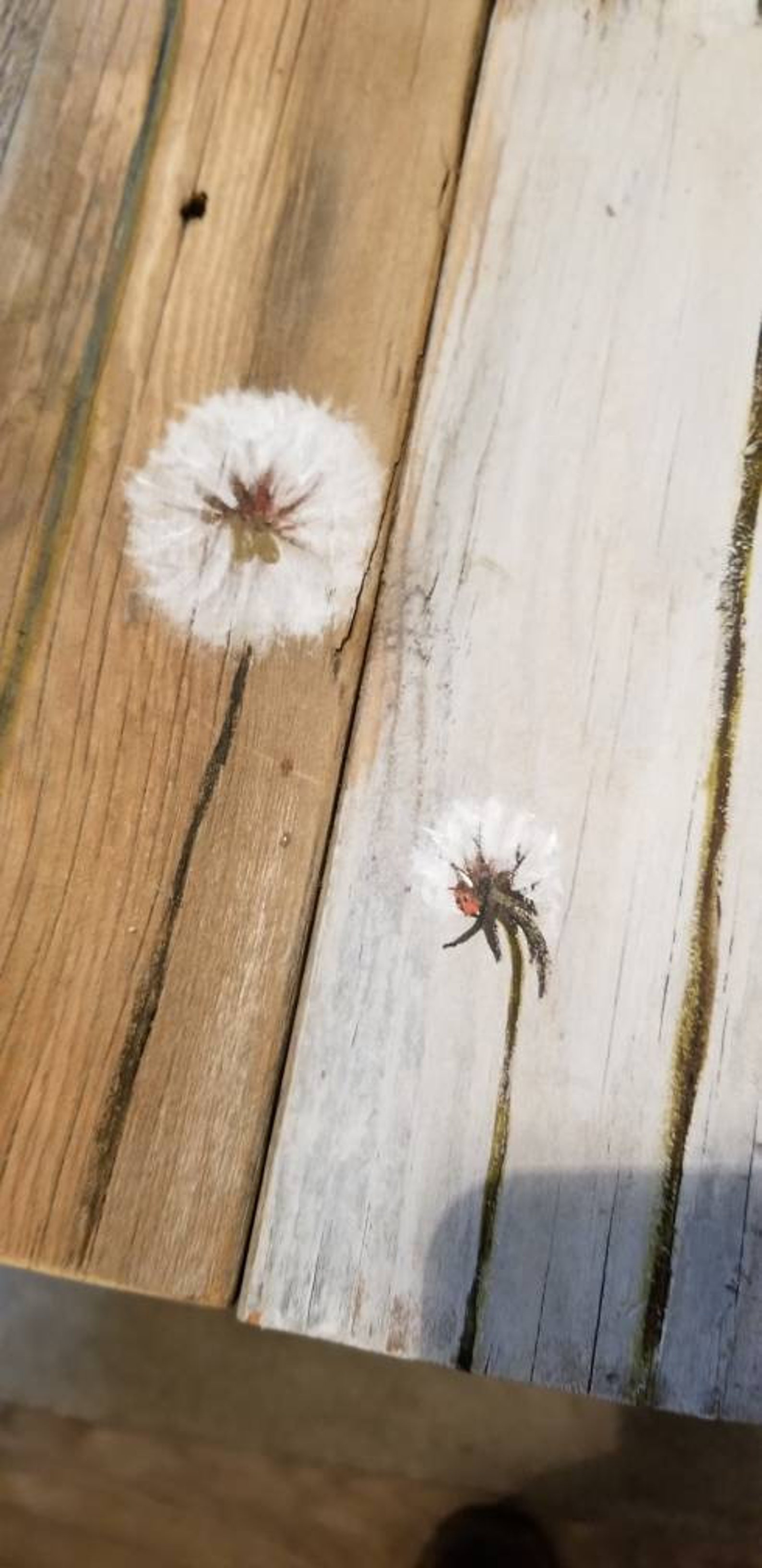 Special made to order Large 15x27 Dandelion charm Painting | Etsy
