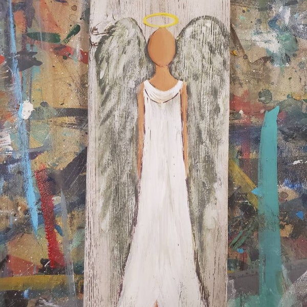 Rustic Wood Angel - Etsy