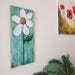 Daisy Boho Art Flower Wood Painting - Etsy