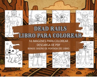 Dead Rails Coloring Book Printable - Etsy UK