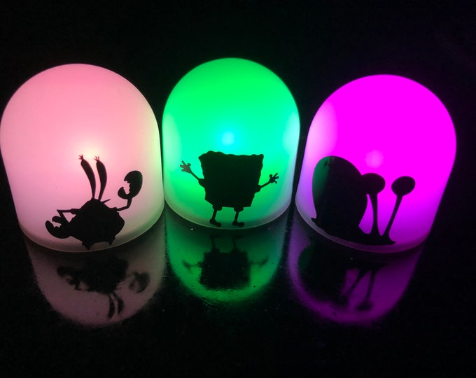 Color Changing Mini Spongebob Night Light Fish Extender Gifts | Etsy