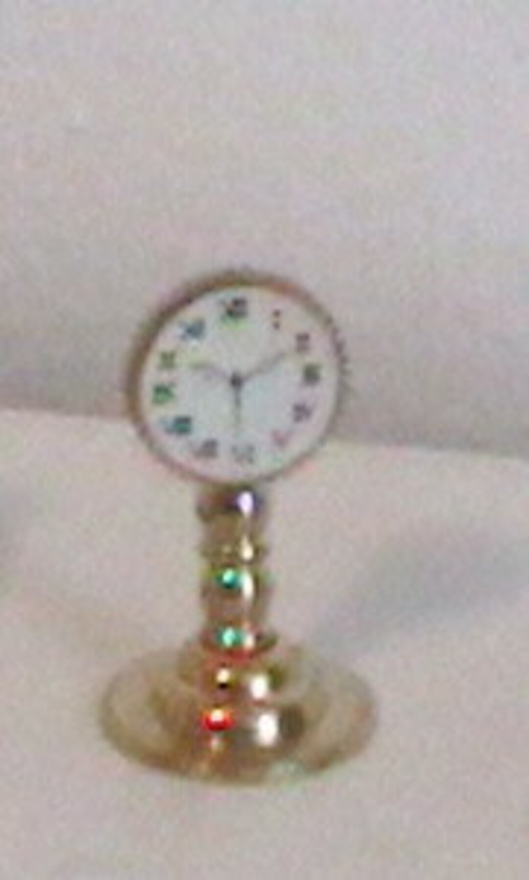 Miniature/vintage Brass Mantle Clock - Etsy