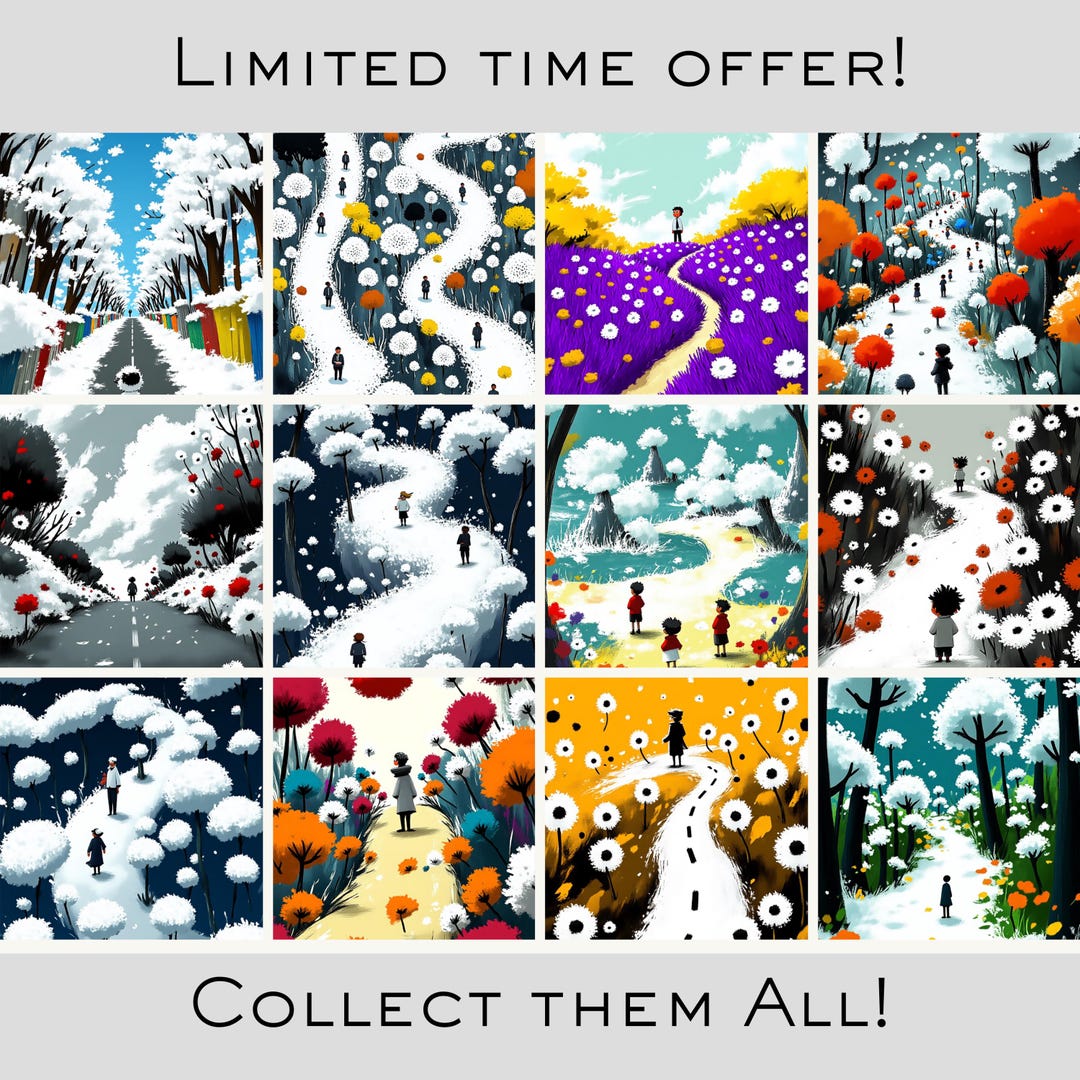 Wall Art (acid Run Collection) – Set of 12 Artworks! - Etsy
