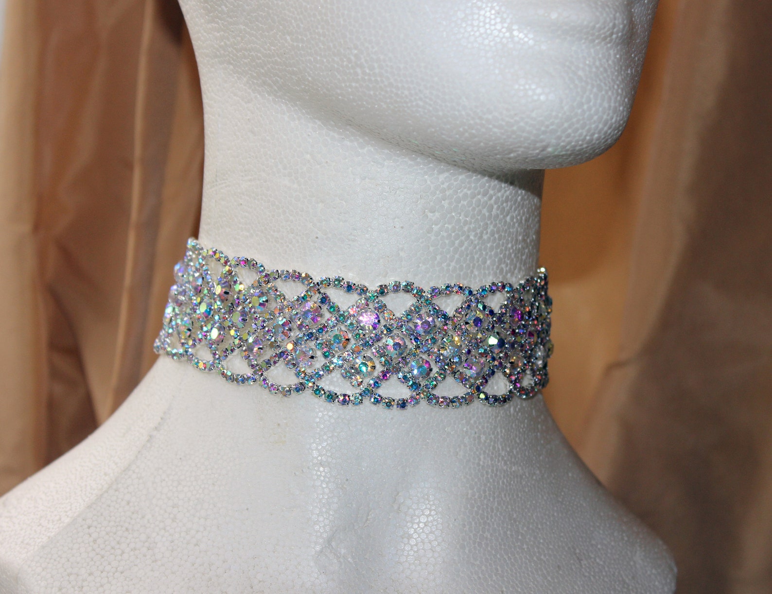 Rose Gold Choker, Crystal Choker, Bridal Choker, Rose Gold Jewelry ...