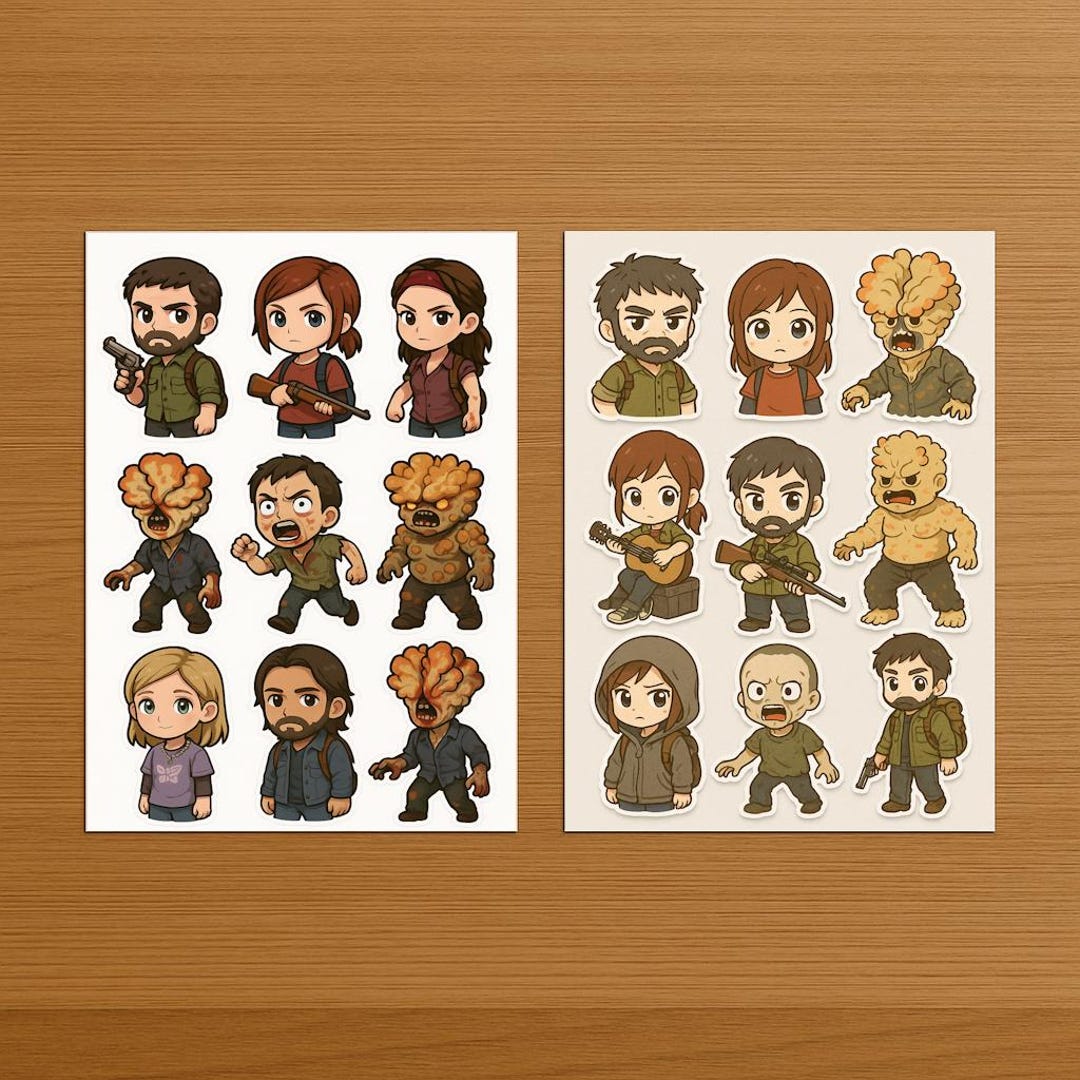 The Last of Us Chibi Sticker Collection,the Last of Us Stickers,post ...