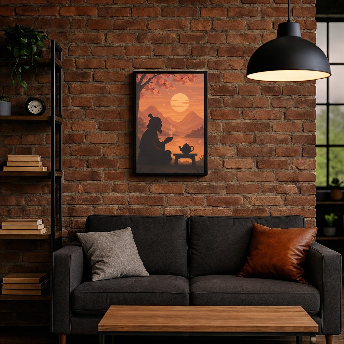Uncle Iroh Tea Time, Minimalist Sunset Anime Wall Art, Zen Avatar ...